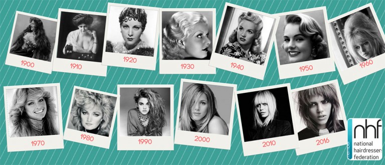 Different hair trends in the last century by 77 The Hill hair salon Enfield